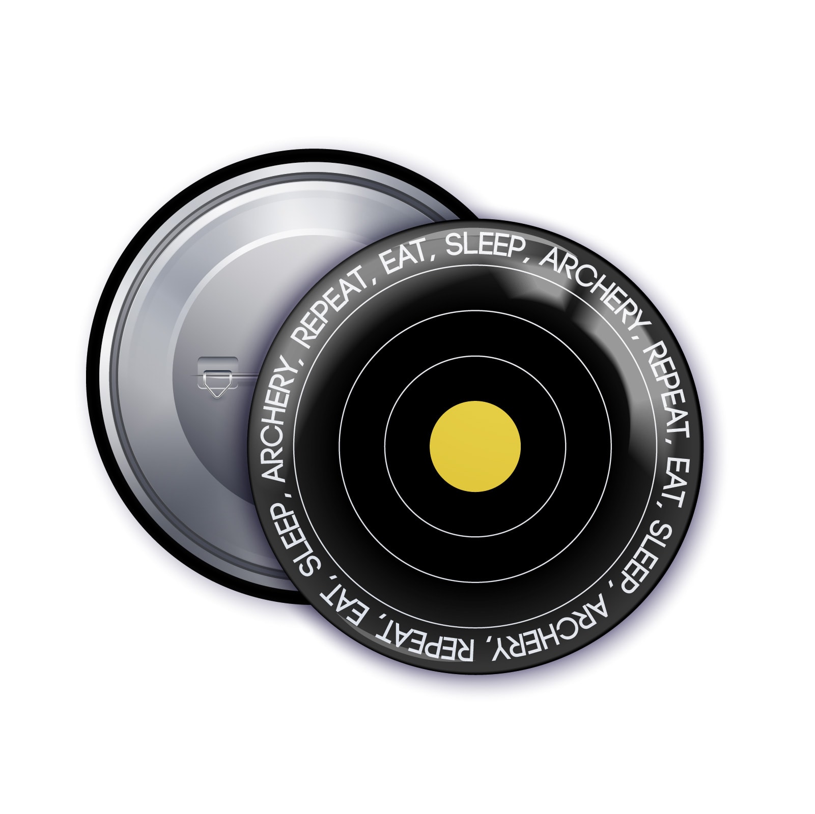Pinback Button Field archery - CustomMadeWraps.com
