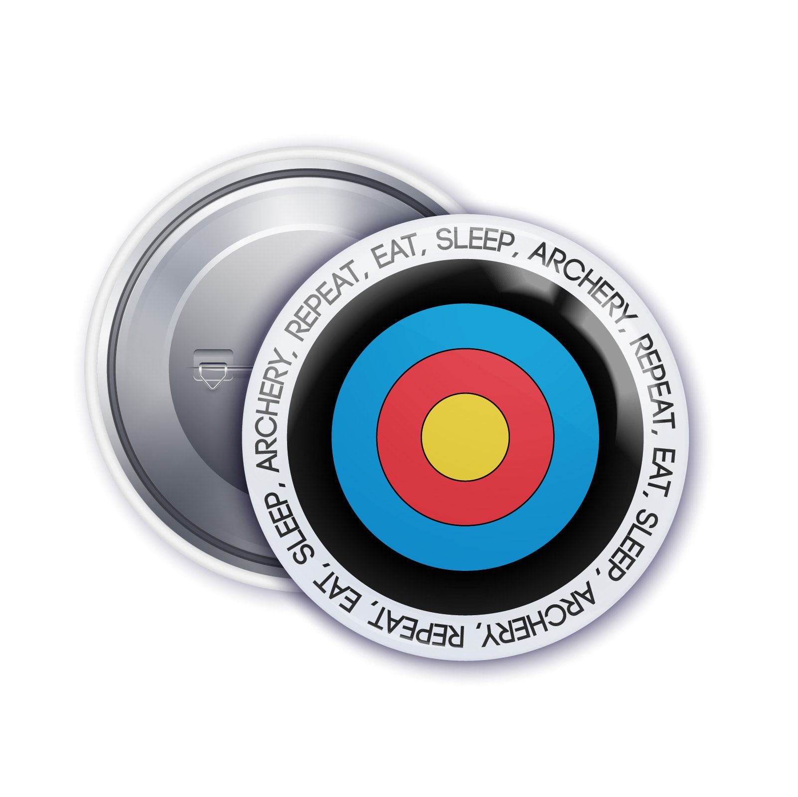 Pinback Button Target archery - CustomMadeWraps.com