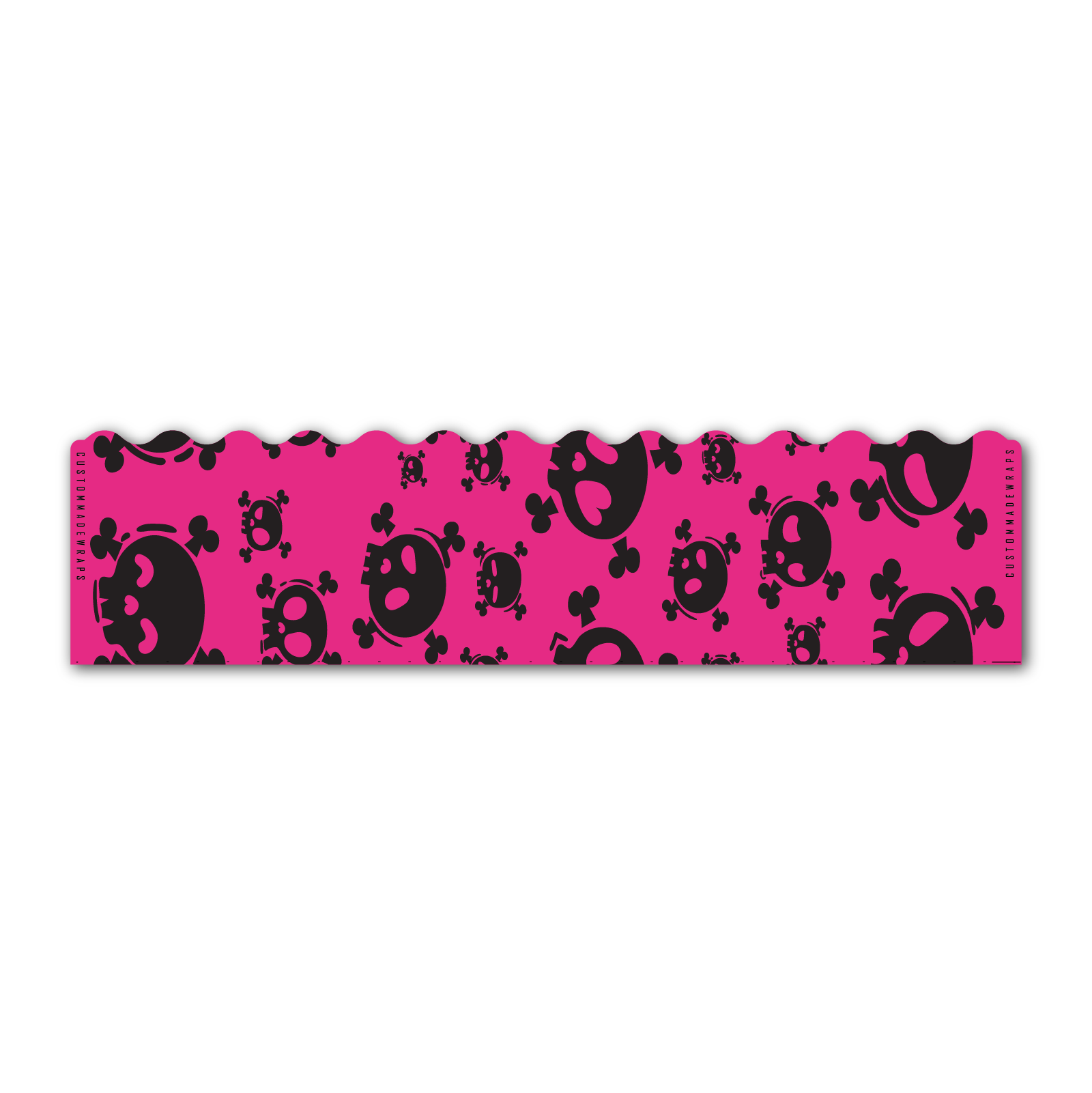 Wave Edge - Skulls Magenta - CustomMadeWraps.com