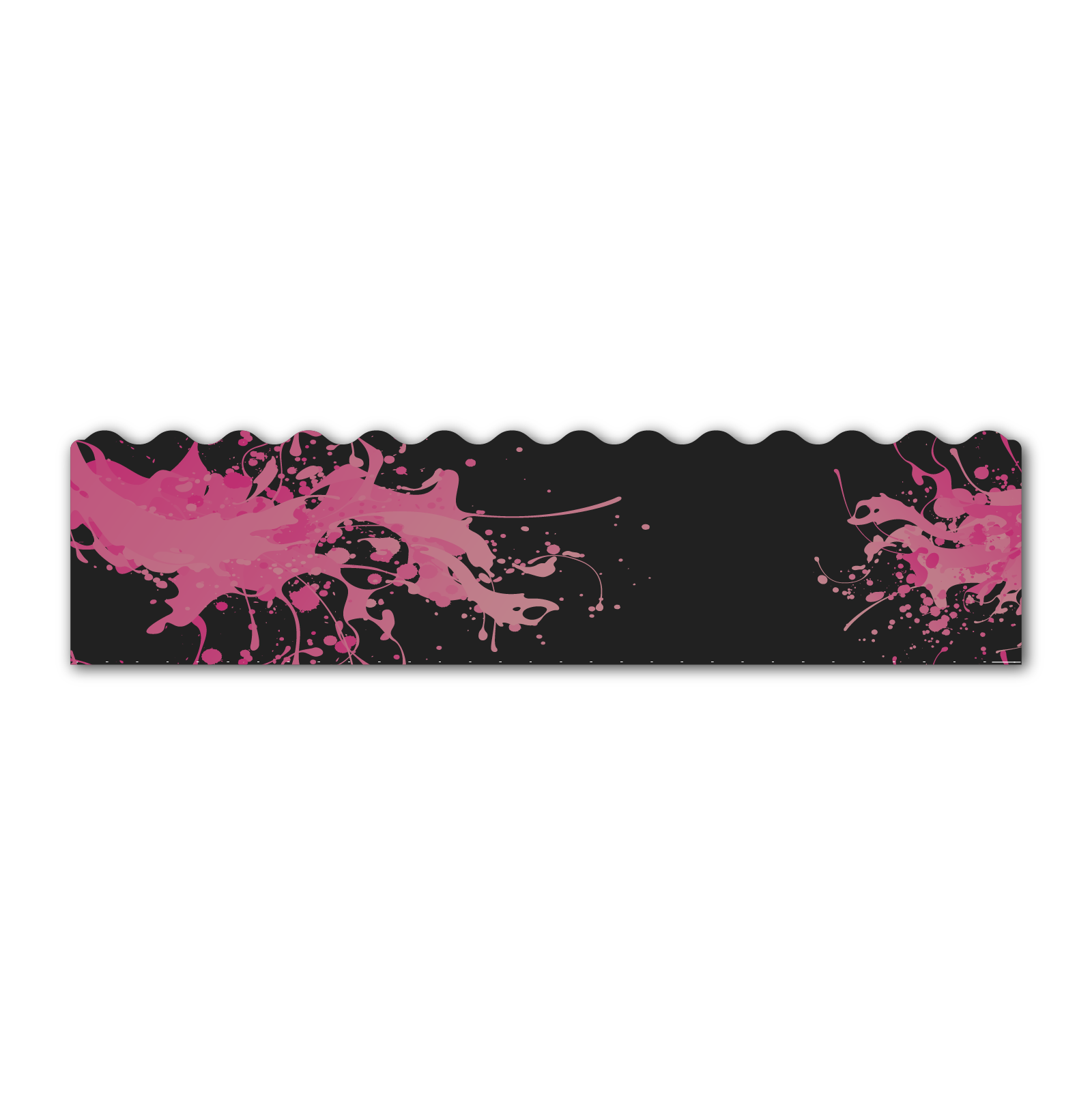 Wave Edge - Splash Pink on Matt Black - CustomMadeWraps.com