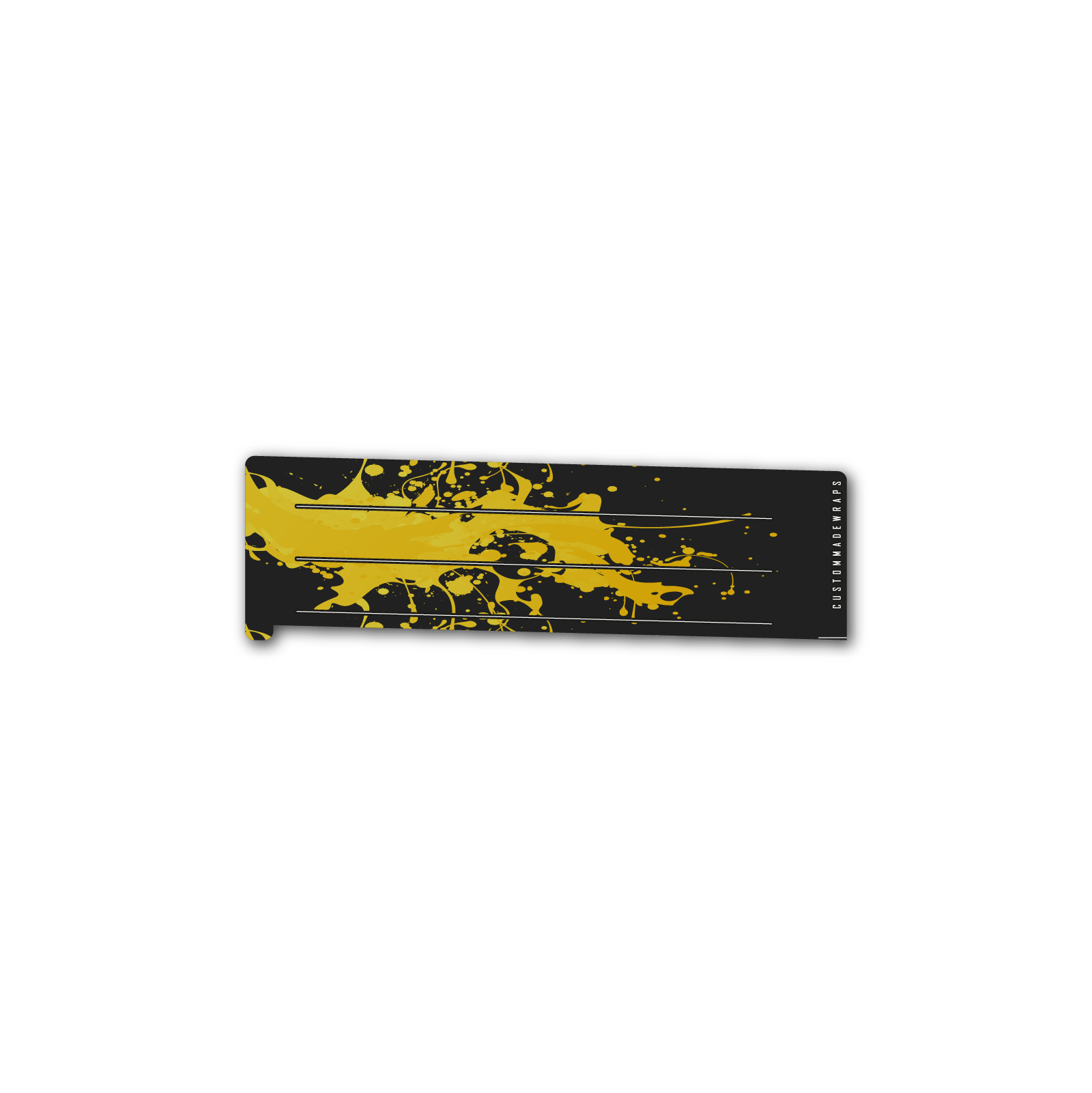 Spin Elite - Splash Yellow on Matt Black - CustomMadeWraps.com