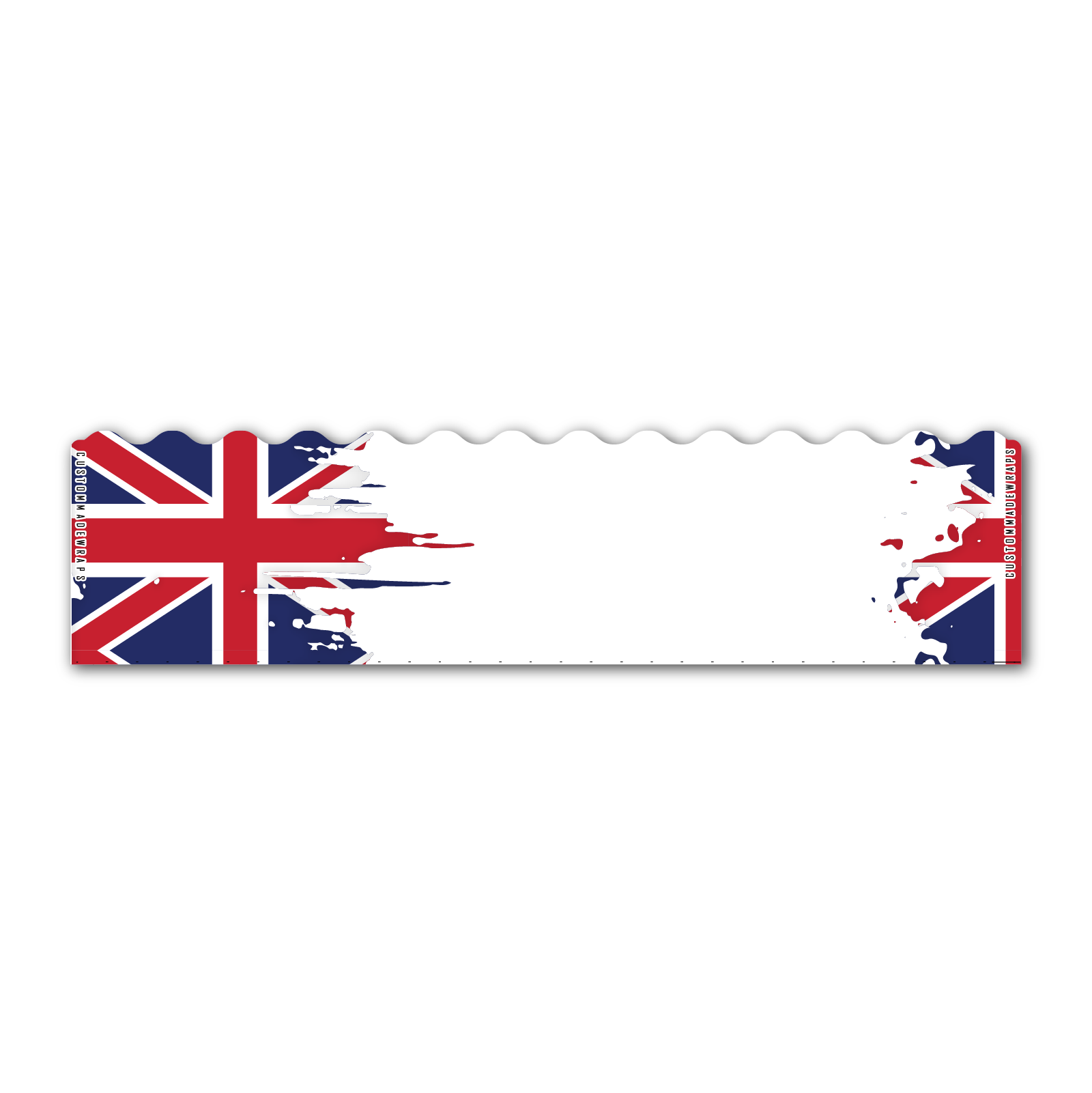 Wave Edge - National Flag Great Britain - CustomMadeWraps.com
