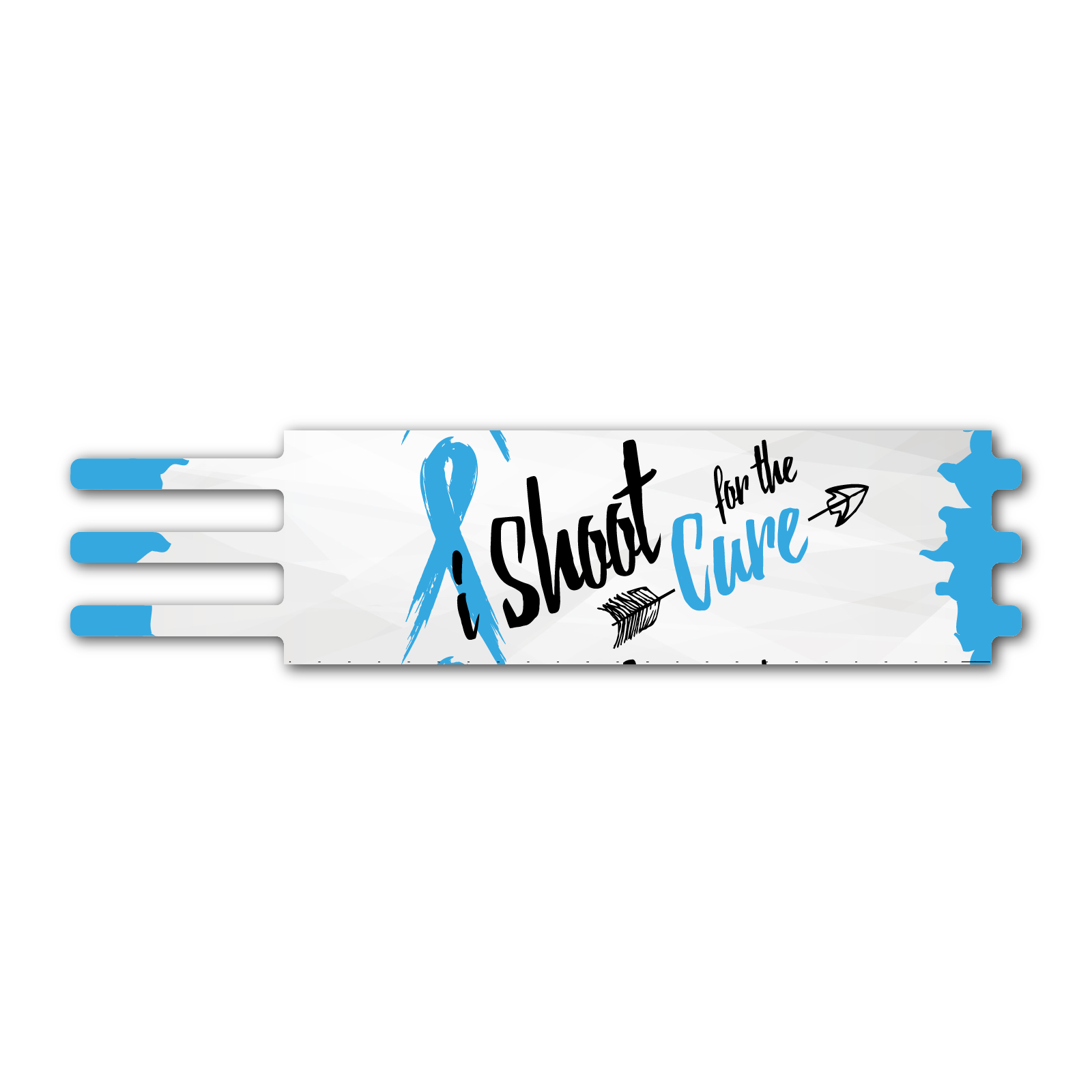 Ultralight - Shoot for the Cure Light Blue - CustomMadeWraps.com