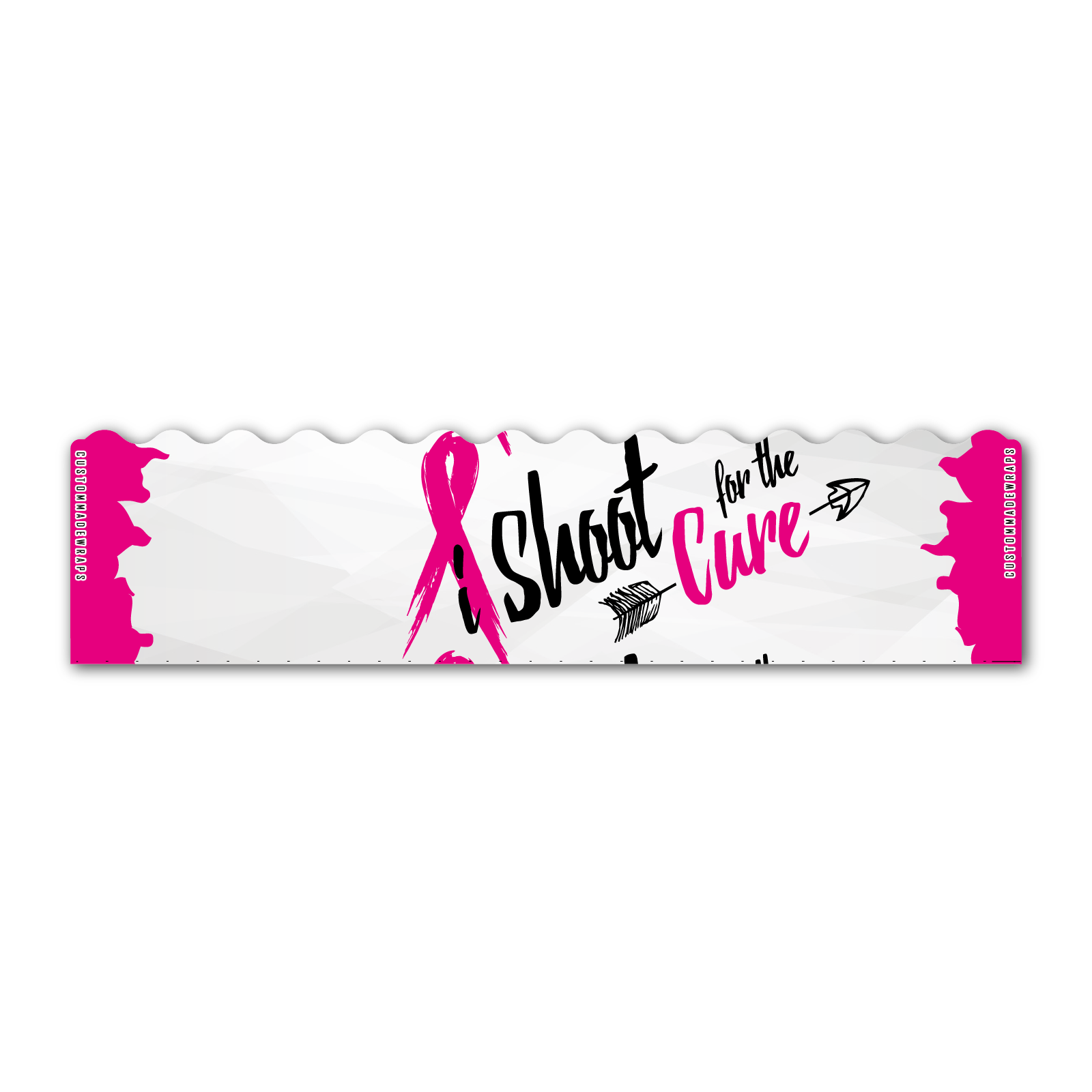 Wave Edge - Shoot for the Cure Magenta - CustomMadeWraps.com