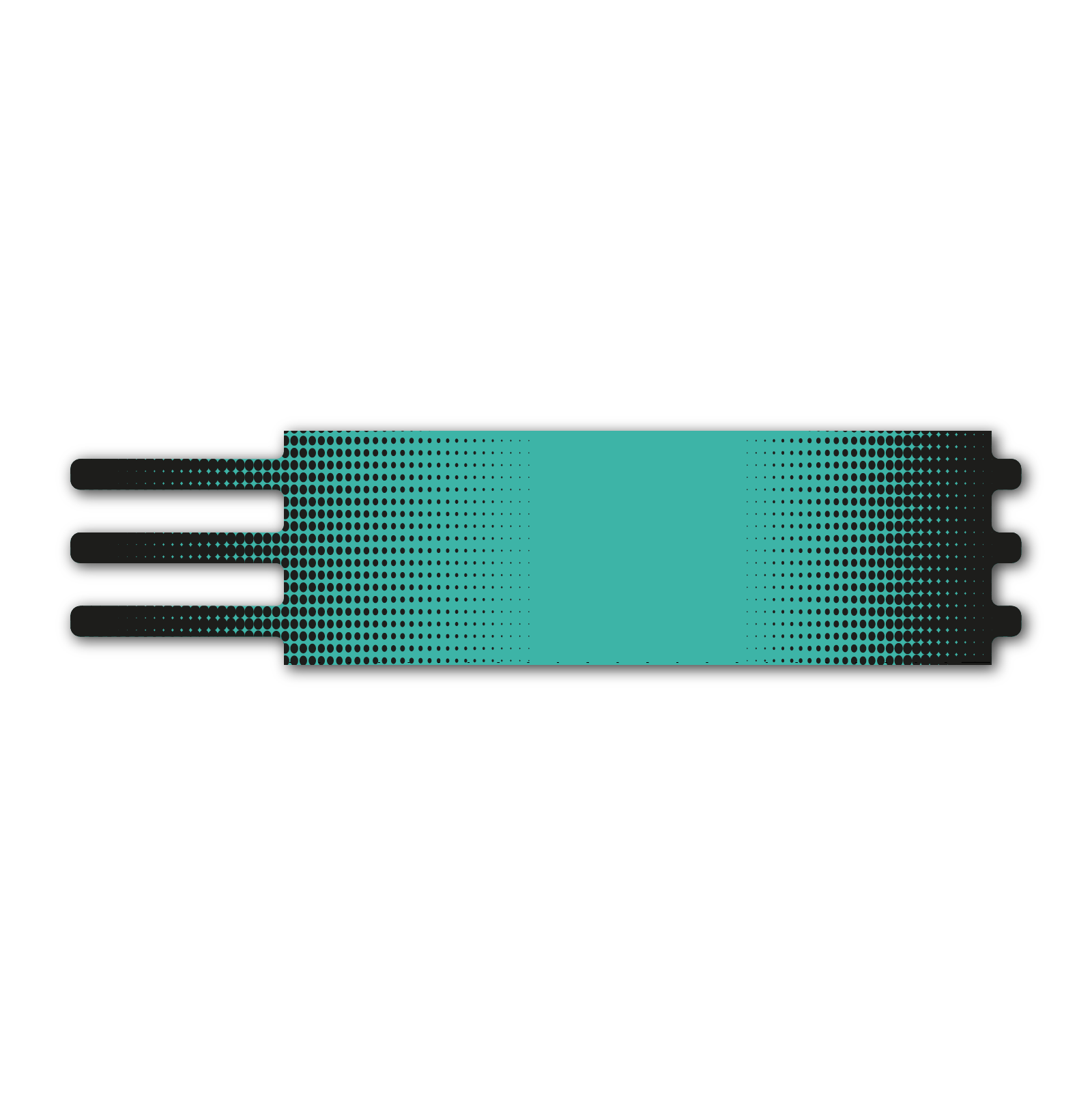 Ultralight - Gradient Black on Aqua - CustomMadeWraps.com