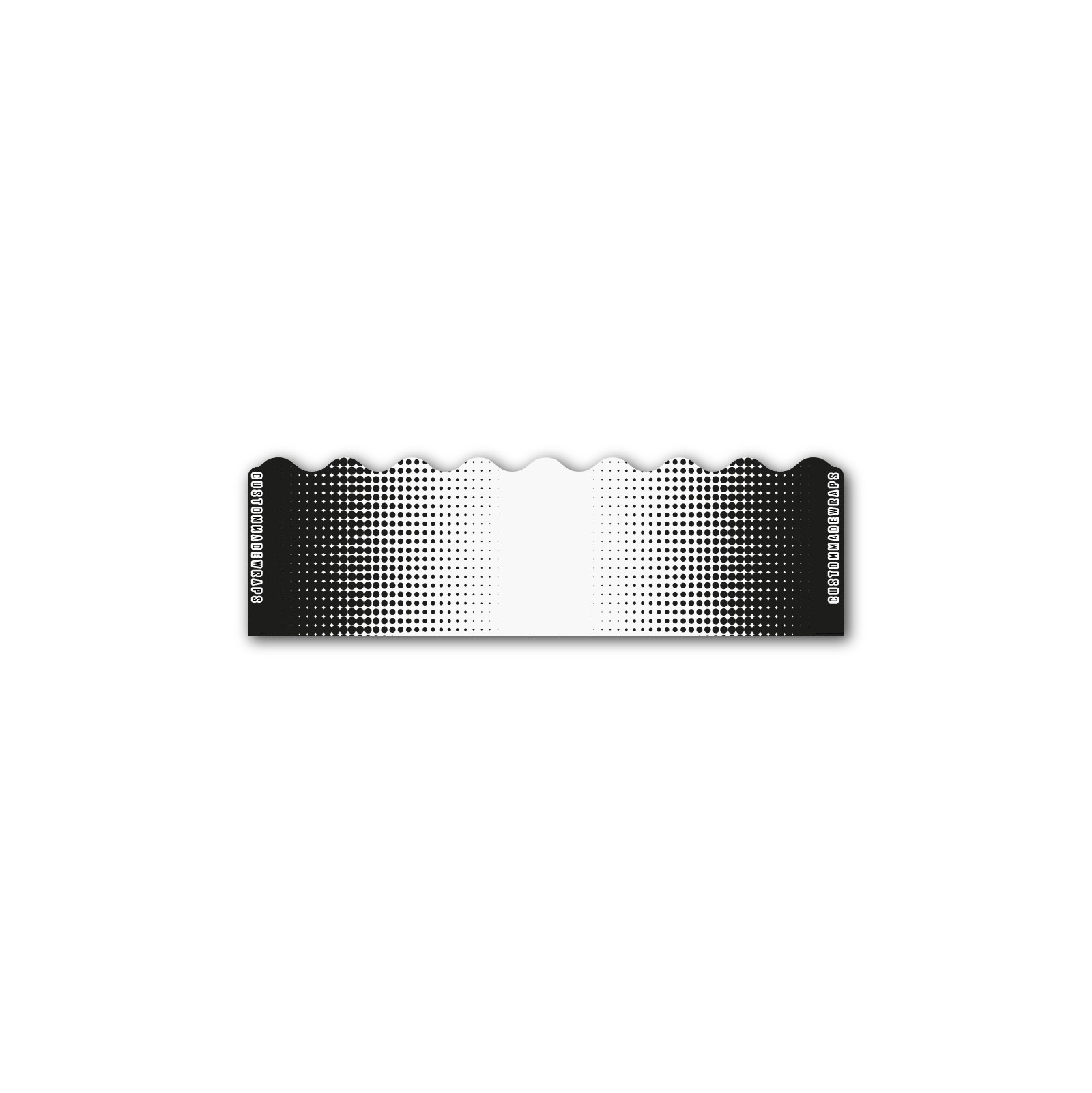 Shorty - Gradient Black on Frost White - CustomMadeWraps.com