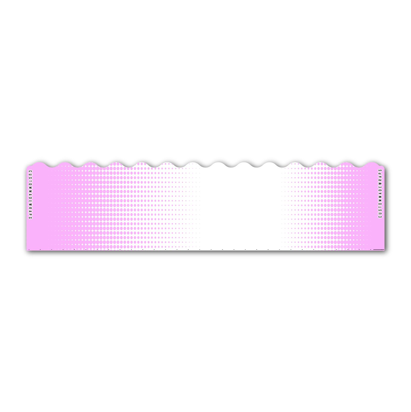 Wave Edge - Gradient Pink on White - CustomMadeWraps.com