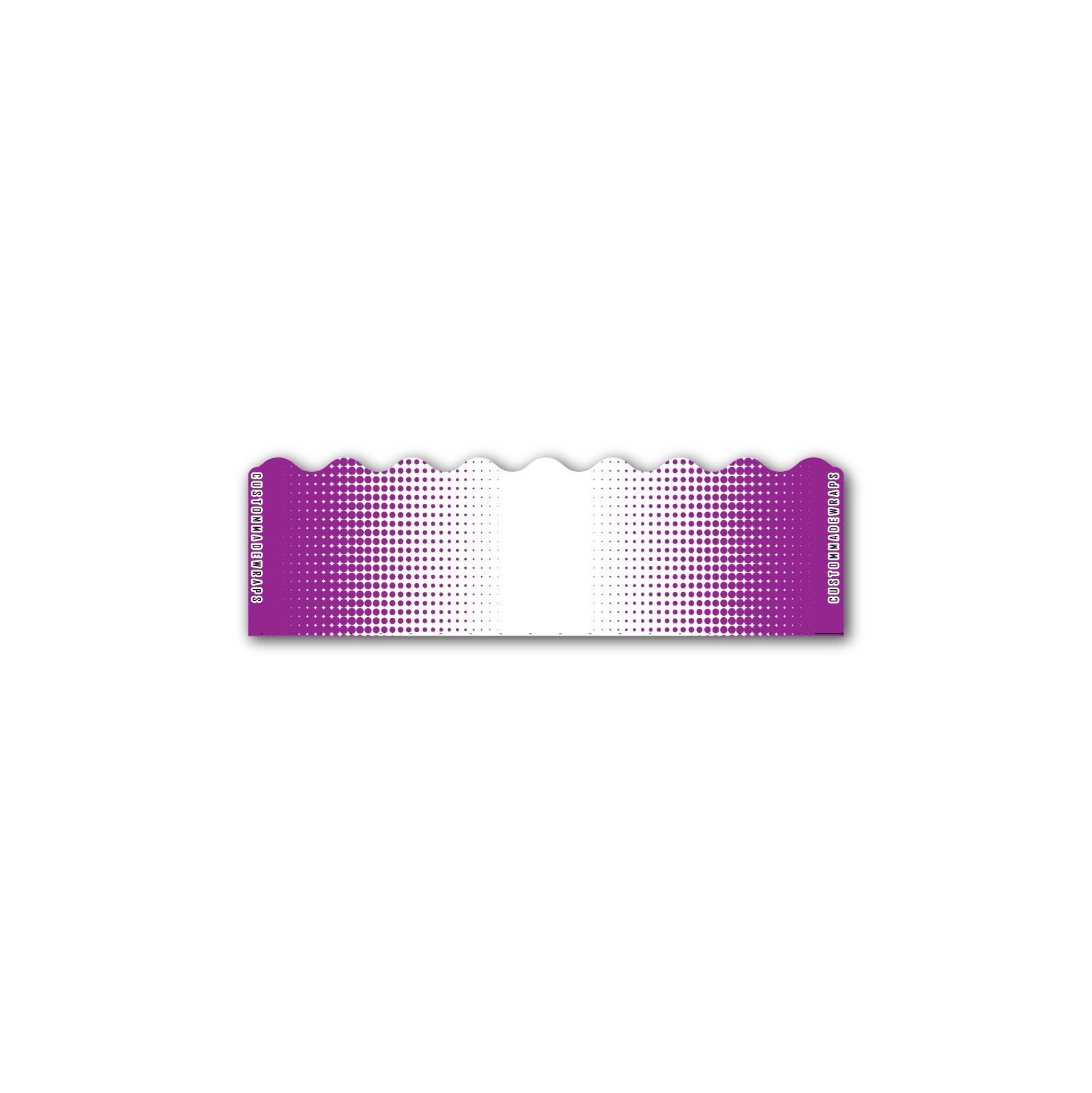 Shorty - Gradient Purple on White - CustomMadeWraps.com