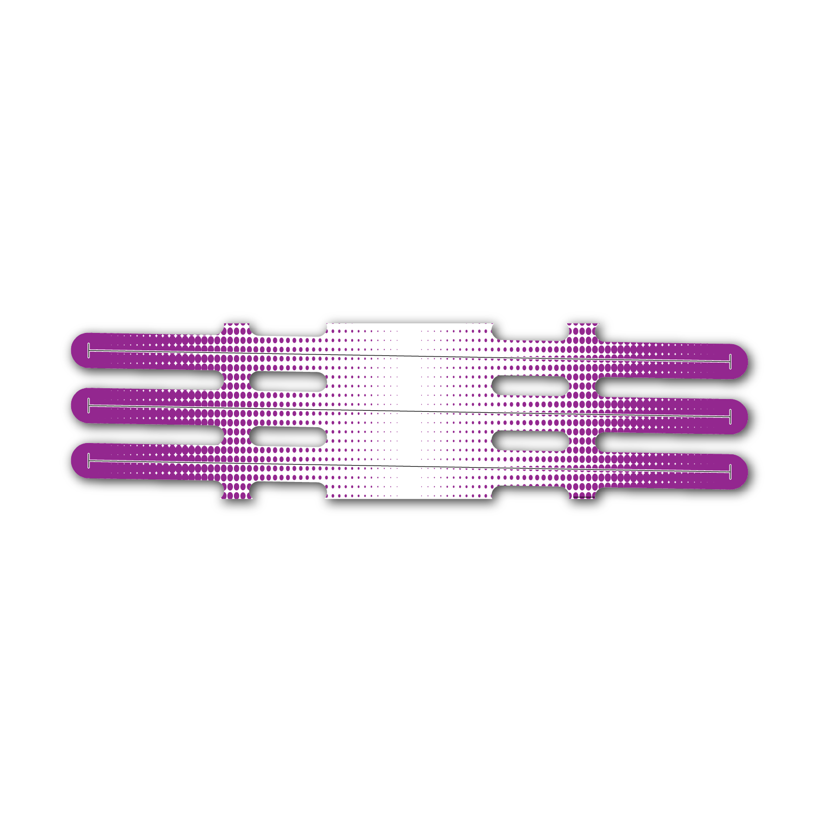 Vortex - Gradient Purple on White - CustomMadeWraps.com
