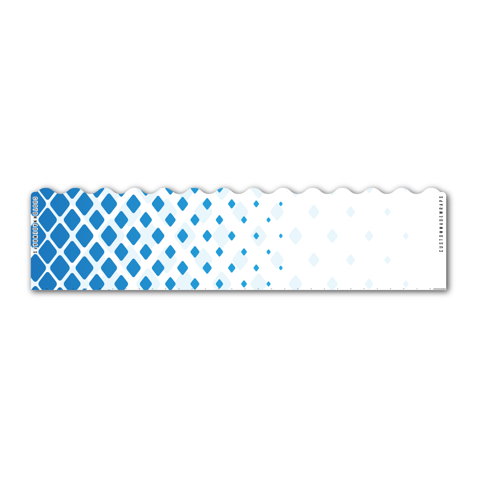 Wave Edge - Halftone Blue - CustomMadeWraps.com