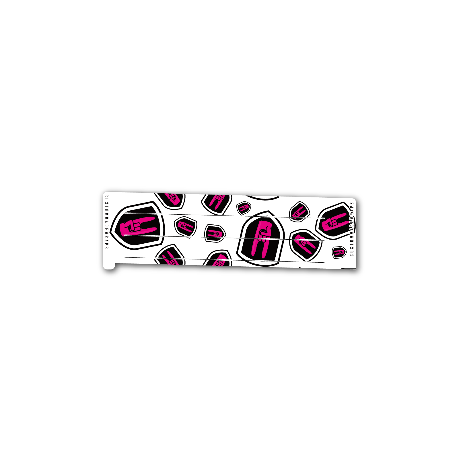 Spin Elite - Nock On Scatter Pink Logo - CustomMadeWraps.com