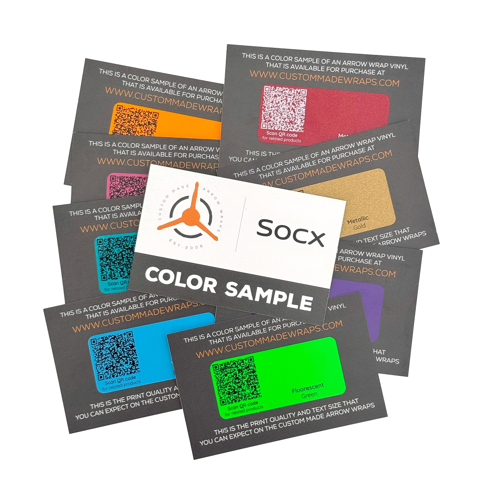 Vinyl Color Sample Card - CustomMadeWraps.com