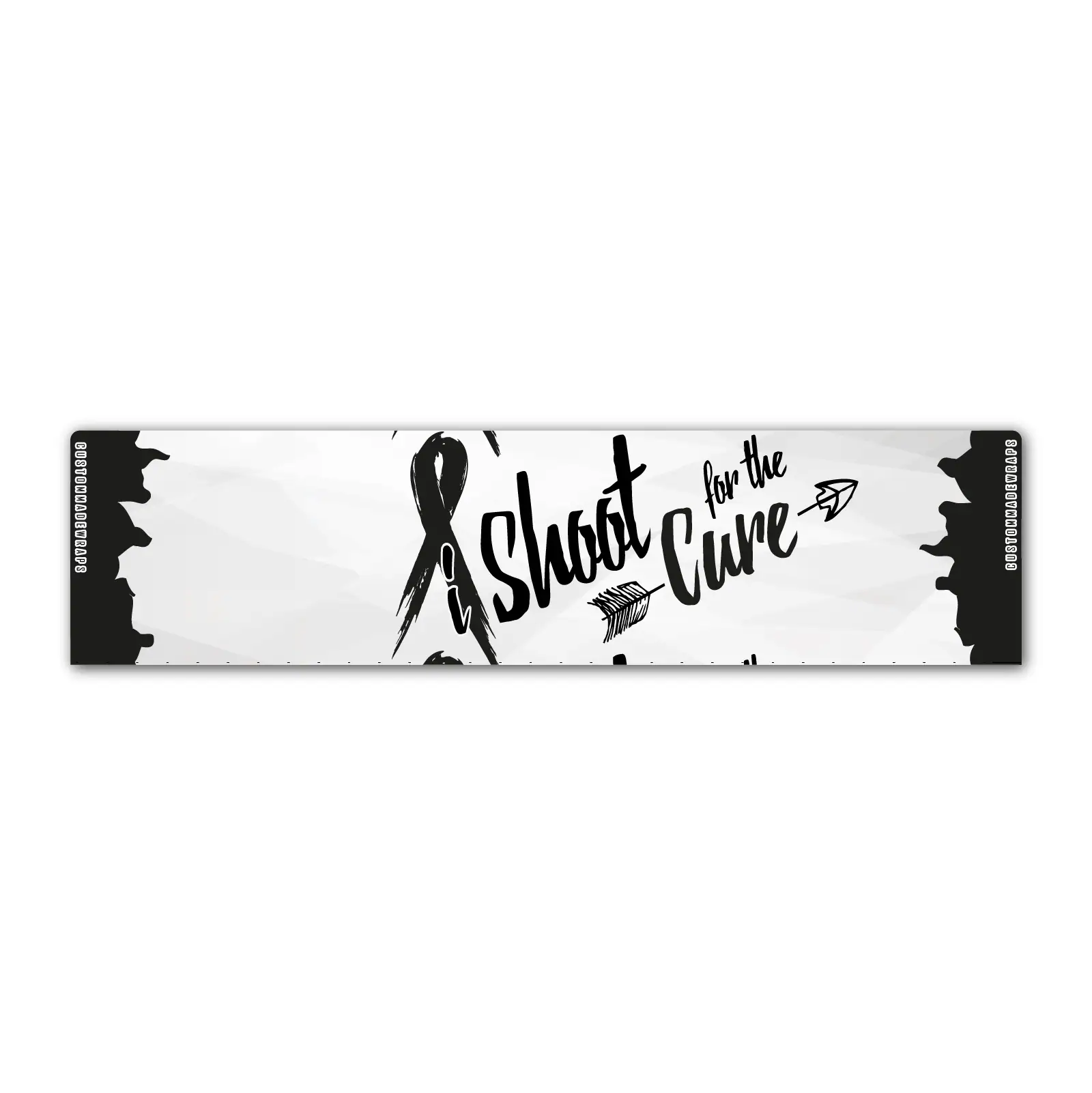 Regular - Shoot for the Cure Black - CustomMadeWraps.com